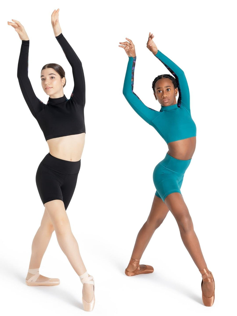 Capezio High Waisted Bike Short- Child SE1096C – Step'N Out Dancewear